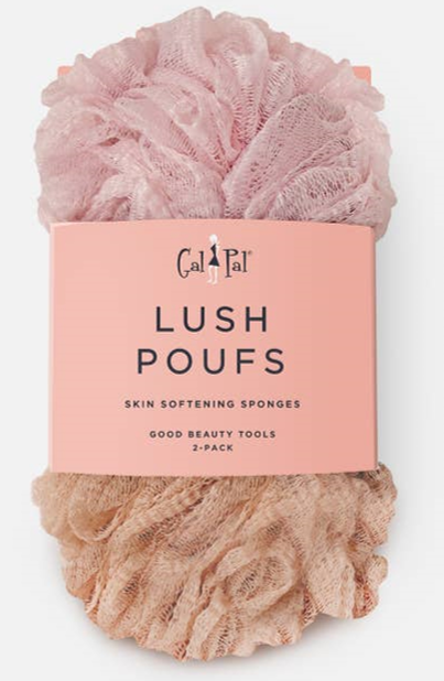 Lush Poufs - Pink and Beige – Build Your Baskets